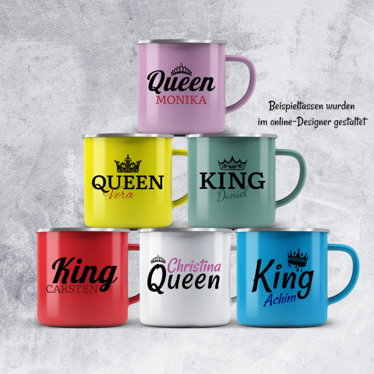 King + Queen Emaille-Set - House of Design